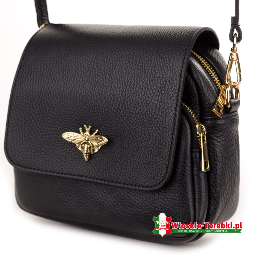 Torebki listonoszki ze skóry - włoskie skórzane torebki crossbody